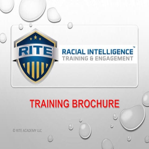 RITE Academy Training Brochure - Corporate, Military, Government, Police | PPT