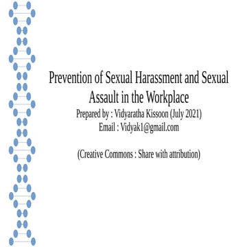 SEXUAL HARASSMENT AT WORKPLACE | PPT