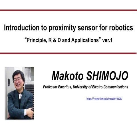 Introduction to proximity sensor for robotics | PDF