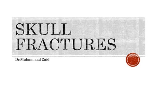 Basal skull fractures | PPT
