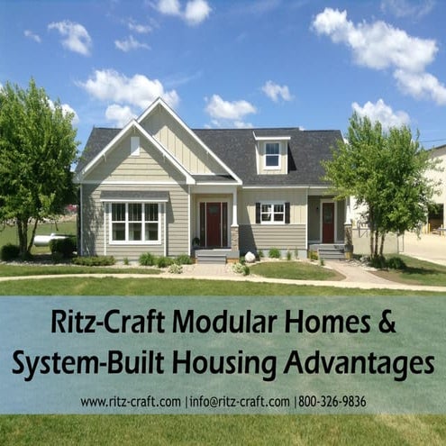 Ritz-Craft Modular Homes & System-Built Housing Advantages | PDF