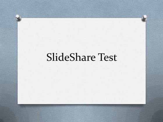 Test presentation | PPT