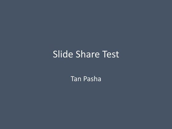 Sarah Slide Share Test | PPT