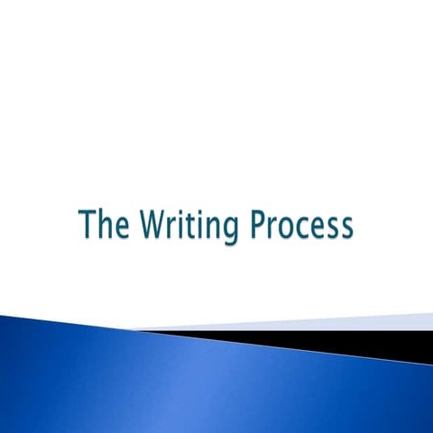 The Writing Process | PPT