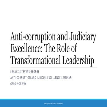 Anti-corruption and Judiciary Excellence: The Role of Transformational ...