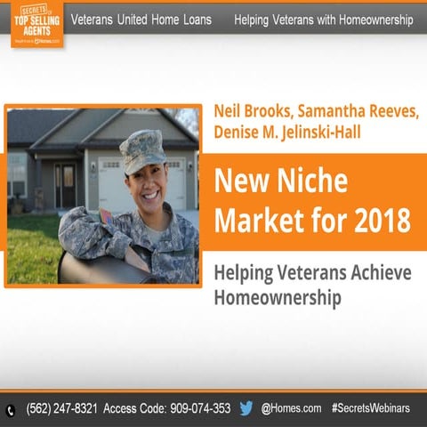 New Niche Market for Real Estate Agents. Helping Veterans Achieve Home ...