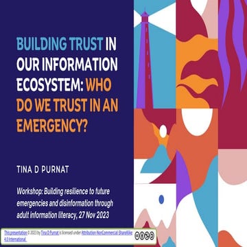 Building trust in our information ecosystem: who do we trust in an ...