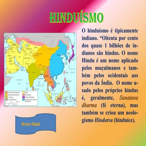 Slides – Hinduísmo - estef trabalho sobre a religiao hindu | PDF