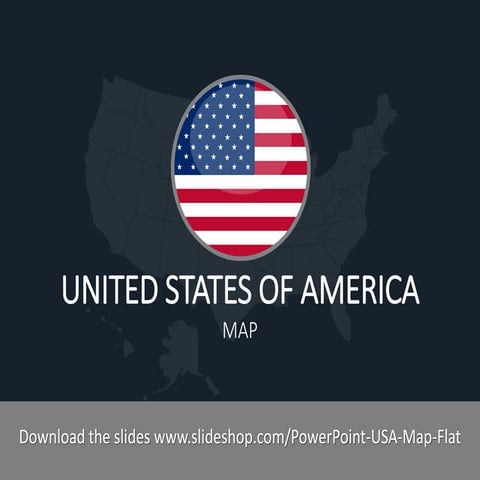 USA Map Flat | PPT