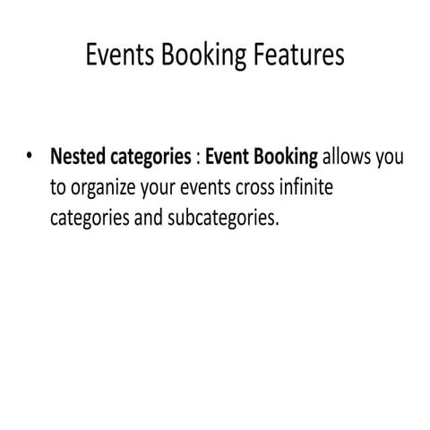 Event Booking Extension | PPTX