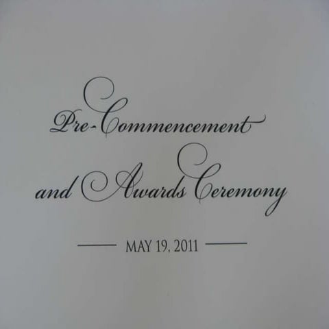 2011 PTRS Pre-Commencement Ceremony | PPTX