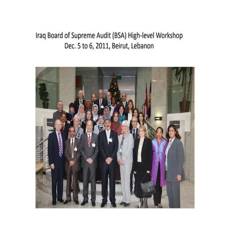 Slide show iraq bsa high level workshop | PPT