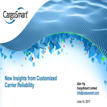 Slideshow: New Insights from Customized Carrier Reliability | PPT