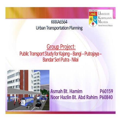 Slideshow of public transport study | PPT