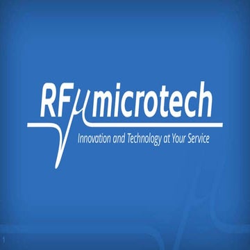 RF Microtech Company Profile | PPTX
