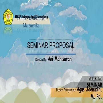 Seminar Proposal | PPTX