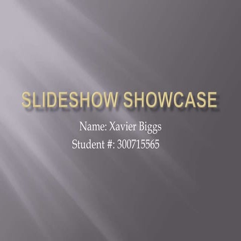 Slide show showcase | PPTX
