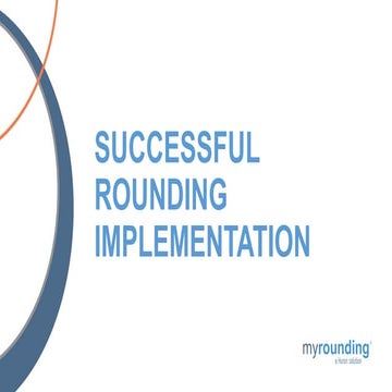 Successful Rounding Implementation Webinar | PDF
