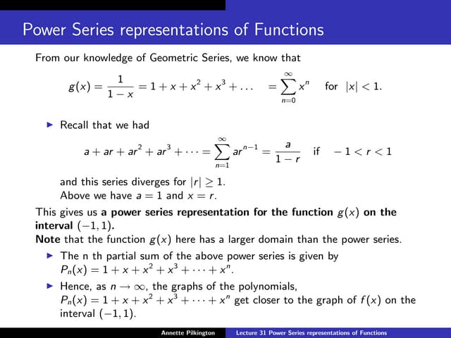 Taylor Series Expansion of Log(1+x) | PPTX