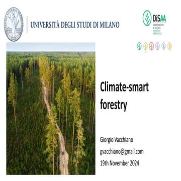 SLIDES lesson 14 - climate smart forestry | PDF
