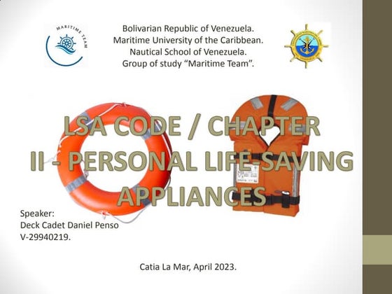 Personal Life Saving Appliances | PDF