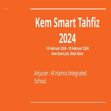 SLIDE SMART TAHFIZ al hamra integrated school | PPTX