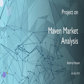 Maven Market Analysis | PDF | Business | Business and Finance