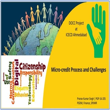 Micro credit process and challenges | PDF