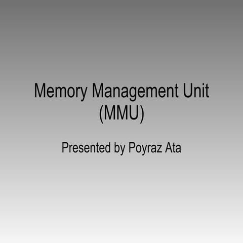 Slides Mmu | PPT