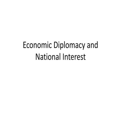 Slides national interest by Dr André Mwana Ngoie diplomacy | PPTX