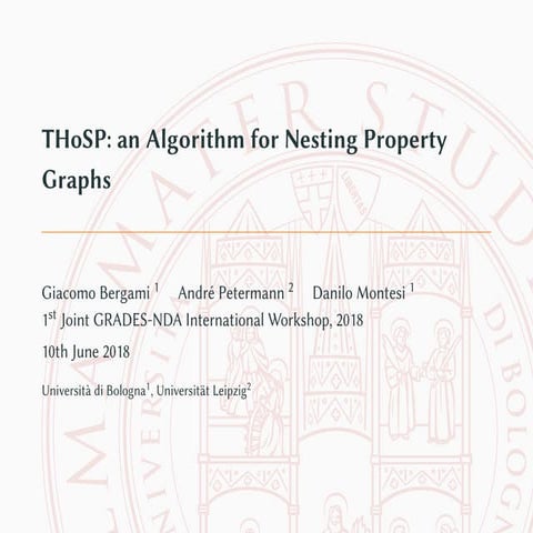 THoSP: an Algorithm for Nesting Property Graphs | PPT