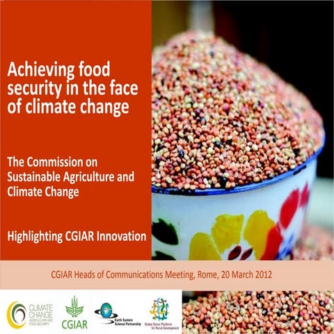 Achieving food security in the face of climate change | PDF