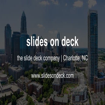slides on deck intro | PPT