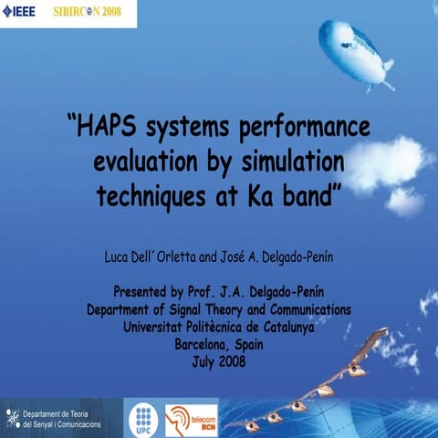 Slides on haps comms. sibircon 2008.novosibirsk.rusia | PDF