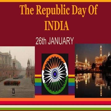 Slides On INDIAN REPUBLIC Day | PPTX