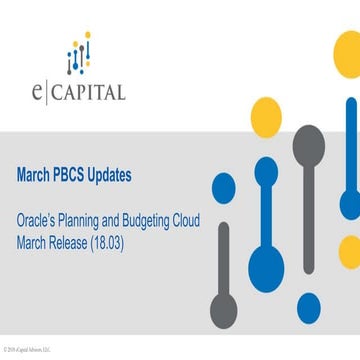 Oracle Pbcs Update March 2018 Ppt