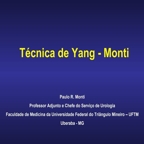 Técnica de Yang - Monti | PPT