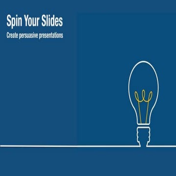 Slide Spin | Presentation Skills for non designers | PPTX