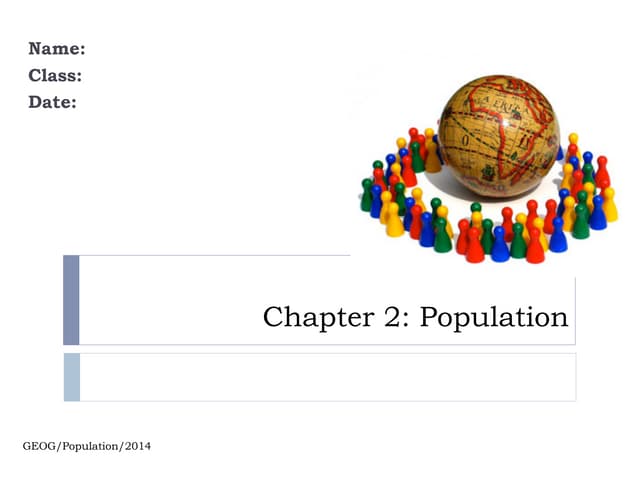DTM and Population Pyramids | PPTX