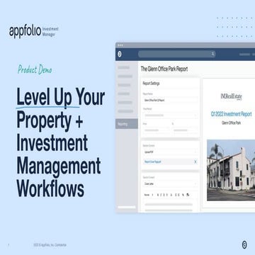 Level Up Your Property and Investment Management Workflows | PDF