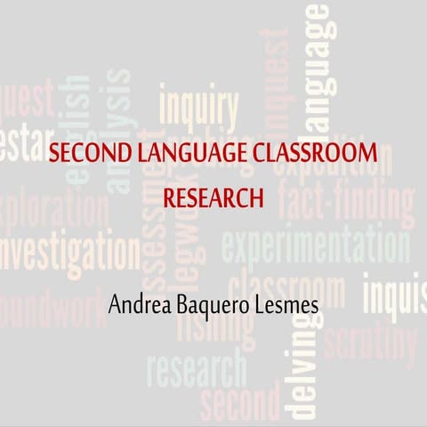 First Asignment On Classroom Research | PPT