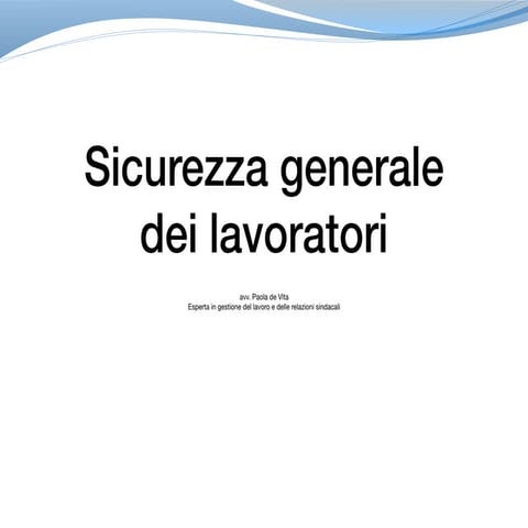 Slides sicurezza ultime_30 e 31 maggio | PDF