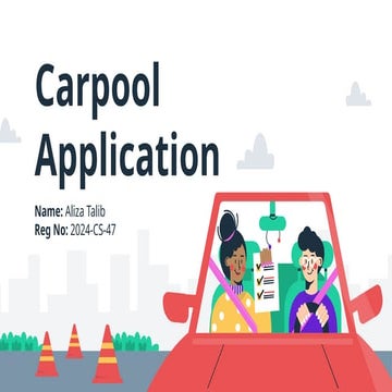 Carpool App Idea Software Enginnering Course | PPTX