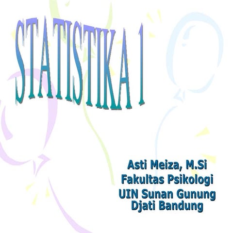 Silabus Statistik 1 | PPT