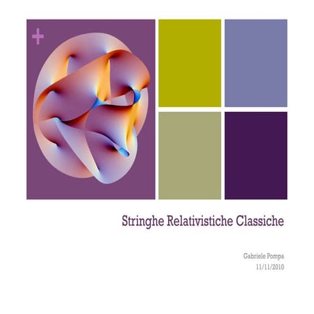 Stringhe Relativistiche Classiche | PPT