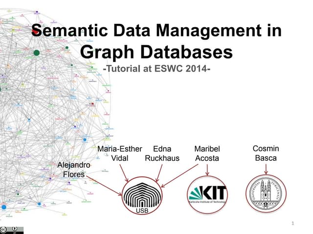 Semantic Data Management In Graph Databases Eswc 2014 Tutorial Ppt