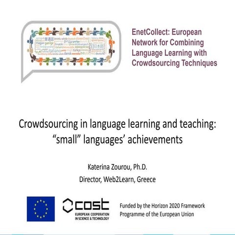Crowdsourcing in language learning and teaching: “small” languages ...