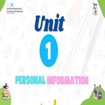 slides Unit 1 personal information basic | PDF