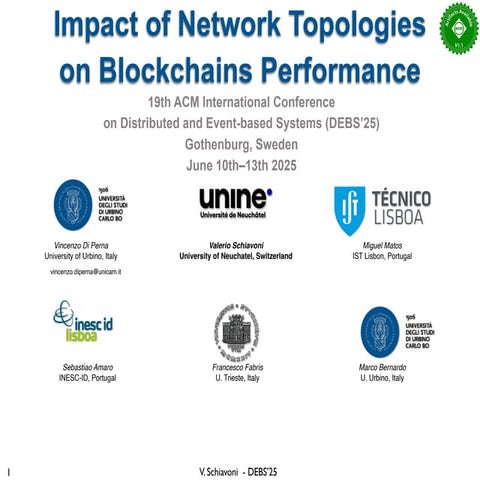 Impact of Network Topologies on Blockchain Performance | PPT