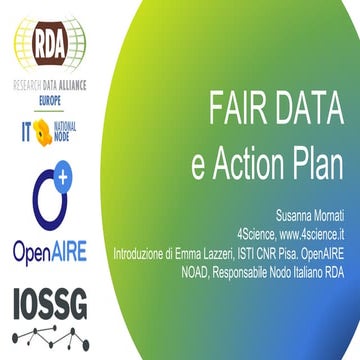 FAIR DATA e Action Plan | PDF | Databases | Computer Software and Applications